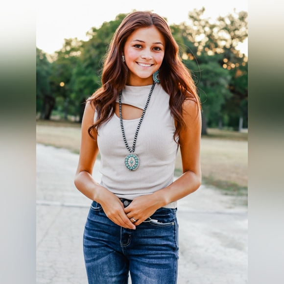 Grace & Emma | Tops | Cut Out Fitted Cropped Tank | Poshmark